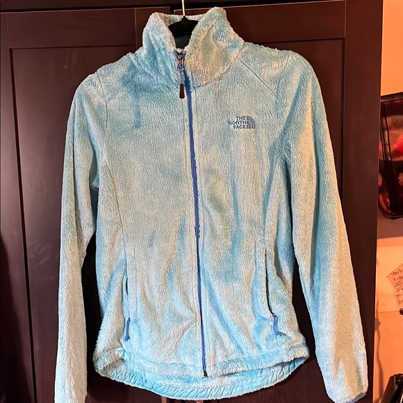 The North Face | Jackets & Coats | The North Face Sky Blue Fuzzy Fleece ...